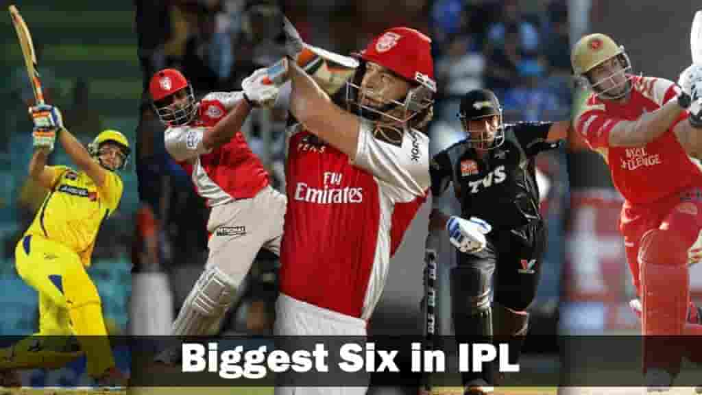 IPL Records and Statistics: Biggest Six Scored by Cricket Players in IPL